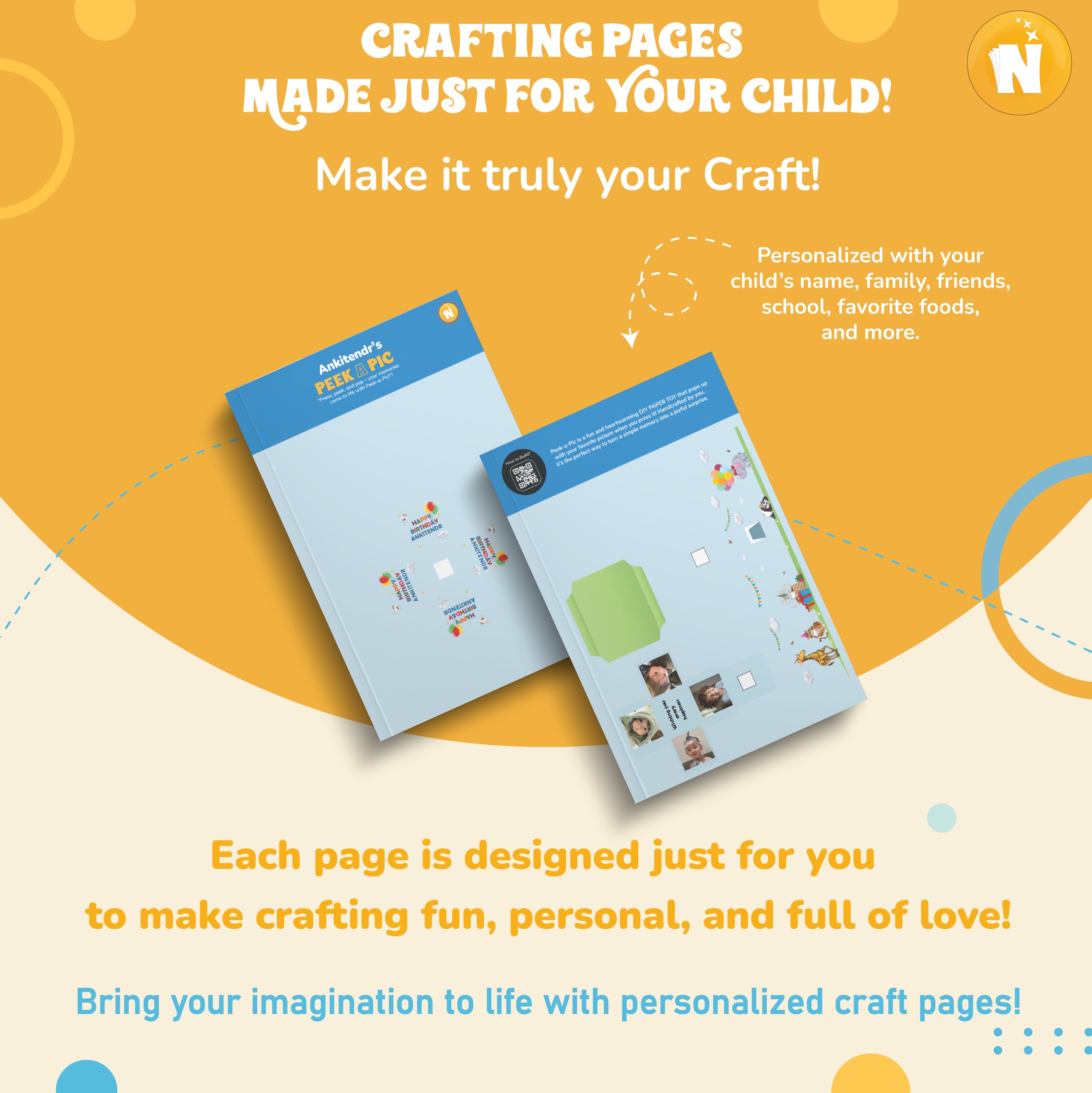 Peek-A-Pic – Personalized Craft Book for Kids – Nijikart.com