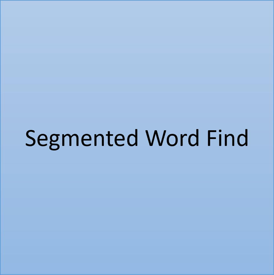🔡 Personalized Segmented Word Find – Nijikart.com