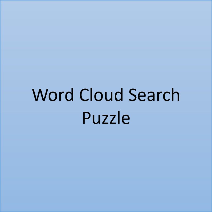 ☁️ Personalized Word Cloud Search Puzzle – Nijikart.com